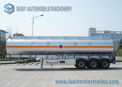 China Stainless Steel Tri-axle Oil Tank Trailer 40000L 12000*2500*3650mm for sale