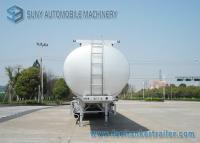 China Stainless Steel Tri-axle Oil Tank Trailer 40000L 12000*2500*3650mm for sale