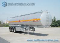 China Stainless Steel Tri-axle Oil Tank Trailer 40000L 12000*2500*3650mm for sale