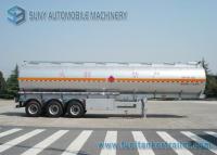 China Stainless Steel Tri-axle Oil Tank Trailer 40000L 12000*2500*3650mm for sale