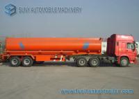China 30000L Mild Steel / Stainless Steel Tanker Trailers Dual Axle Trailer for sale