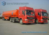 China 30000L Mild Steel / Stainless Steel Tanker Trailers Dual Axle Trailer for sale
