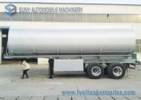 China Mechanical / Pneumatic 35m3 Oil Tank Trailer Tandem Axle Trailer for sale