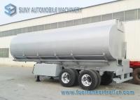 China Mechanical / Pneumatic 35m3 Oil Tank Trailer Tandem Axle Trailer for sale