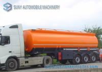 China Chemical Liquid 38000L Pneumatic Tanker Trailers 3 Axle Trailer for sale