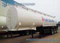 China Trapezoid Mild Steel Q345 Tri-Axle Fuel Tanker Semi Trailer 50000 Liters for sale