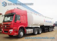 China Trapezoid Mild Steel Q345 Tri-Axle Fuel Tanker Semi Trailer 50000 Liters for sale
