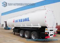 China Trapezoid Mild Steel Q345 Tri-Axle Fuel Tanker Semi Trailer 50000 Liters for sale
