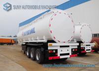 China Trapezoid Mild Steel Q345 Tri-Axle Fuel Tanker Semi Trailer 50000 Liters for sale