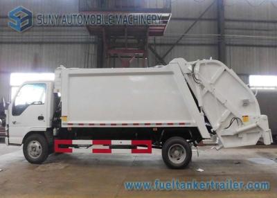 China Isuzu 5 Speed Two Axle Garbage Trucks / Vehicle Single Row 130 Hp for sale