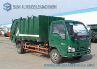China Isuzu 5 Speed Two Axle Garbage Trucks / Vehicle Single Row 130 Hp for sale