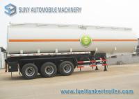China Colored Cargo Tractor Oil Tank Trailer 3 Axle With Gravity Discharge for sale