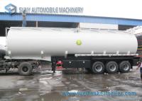China Colored Cargo Tractor Oil Tank Trailer 3 Axle With Gravity Discharge for sale