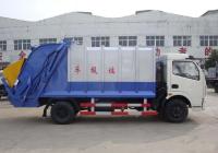 China Dongfeng 4m3 5m3 6m3 4x2 Garbage Trucks Single Row 120hp 2 Axles for sale