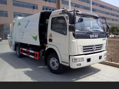 China Dongfeng 4m3 5m3 6m3 4x2 Garbage Trucks Single Row 120hp 2 Axles for sale