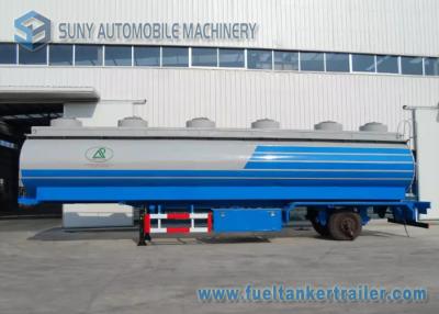 China Transportation 48000L Q345 Mild Steel Oil Tank Trailer 3 Axle for sale