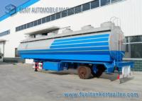 China Transportation 48000L Q345 Mild Steel Oil Tank Trailer 3 Axle for sale
