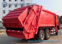 China Diesel Q235 HOWO 6x4 3 Axle Garbage Trucks 7000kg / 18000kg Load for sale