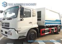 China Dongfeng 6 Speed Rear Load Garbage Trucks 2 Axle Truck With 3 Passenger for sale