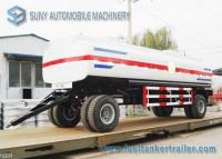 China Mild Steel Q235 / Q345 18000L Mechanical / Pneumatic Tanker Trailers 2 Axle for sale