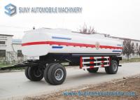 China Mild Steel Q235 / Q345 18000L Mechanical / Pneumatic Tanker Trailers 2 Axle for sale