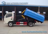 China Dongfeng 2 Axle 5 Ton Hook Lift Garbage Truck Refuse Waste Collection Truck for sale