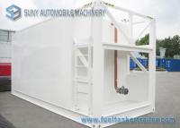 China Mobile stainless steel tanker trailers Diesel / Gasoline 27000L 20 Feet Container for sale