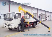 China Knuckle Boom 1 Ton Crane Mounted Truck 4230mm Max Working Radius for sale