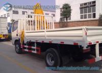 China Knuckle Boom 1 Ton Crane Mounted Truck 4230mm Max Working Radius for sale