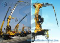 China Colored Telescopic / Knuckle Boom Crane Mounted Truck 25 Ton / 30 ton for sale