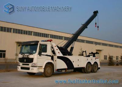 China Flat Bed RTR 35 HOWO 32 Ton Heavy Duty Rotator Wreckers 6X4 for sale