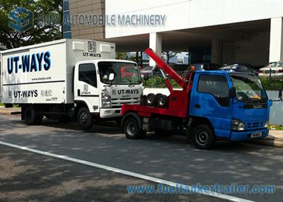 China IND 10 ISUZU 3 Ton Road Wrecker Truck 4X2 Truck with 45° Angle for sale