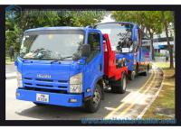 China IND 10 ISUZU 3 Ton Road Wrecker Truck 4X2 Truck with 45° Angle for sale