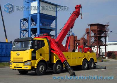 China 8X4 40DZ FAW 40 Ton Heavy Duty Rotator Tow Truck Wrecker With 3 Stages for sale