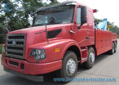 China Long Cab INT 60 HOWO 60 Ton Boom Tow Truck 8X4 Truck Wrecker for sale