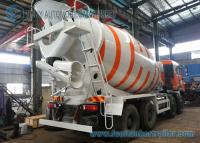 China 8X4 85Km/h 10m3 Mixer Truck North Benz truck White And Orange for sale