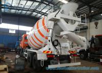 China 8X4 85Km/h 10m3 Mixer Truck North Benz truck White And Orange for sale