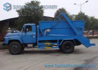 China Long Cab 6 Ton Swing Off Garbage Trucks With LHD Steering Wheel for sale