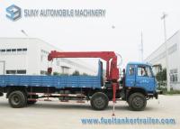China Telescopic Boom Crane Mounted Truck 6.3 Ton / 8 Ton With 360 Slewing Angle for sale