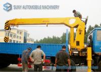 China 12 Ton Telescopic Boom Straight Arm Truck Mounted Crane 14600 mm Working Radius for sale