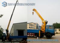 China 12 Ton Telescopic Boom Straight Arm Truck Mounted Crane 14600 mm Working Radius for sale