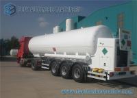 China Q235 Carbon Steel 23.5 Ton LPG Tank Trailer 3 Axles With 12 Tires for sale