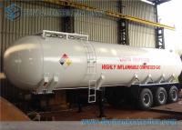 China Q235 Carbon Steel 23.5 Ton LPG Tank Trailer 3 Axles With 12 Tires for sale