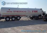 China Q235 Carbon Steel 23.5 Ton LPG Tank Trailer 3 Axles With 12 Tires for sale