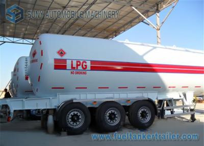 China 3 Axle 25 Ton LPG Propane Gas Tanker Trailer 13000*2500*3990mm for sale
