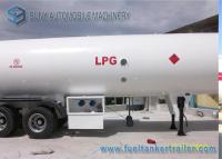 China 3 Axle 25 Ton LPG Propane Gas Tanker Trailer 13000*2500*3990mm for sale