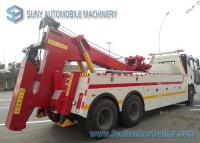 China 6 X 4 FAW Rotator Wrecker Road Rescue Truck 50 Ton 180kw / 245hp for sale
