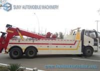 China 6 X 4 FAW Rotator Wrecker Road Rescue Truck 50 Ton 180kw / 245hp for sale