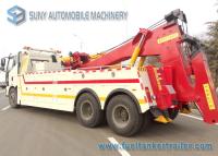 China 6 X 4 FAW Rotator Wrecker Road Rescue Truck 50 Ton 180kw / 245hp for sale