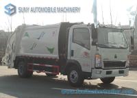 China 8000L 8M3 HOWO 4 X 2 Garbage Compactor Truck Q235 Carbon Steel Tank for sale